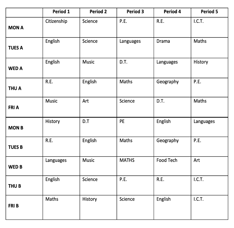 Uxbridge High School - Timetables and Maps