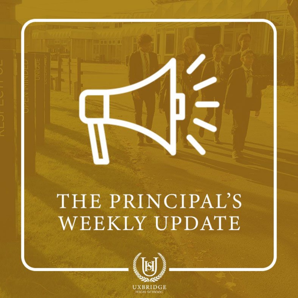 Uxbridge High School - Principal's Weekly Update